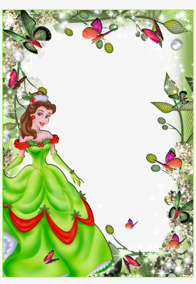 Png Disney Frames Clipart Belle Rapunzel Ariel - Disney Princess Aurora ...