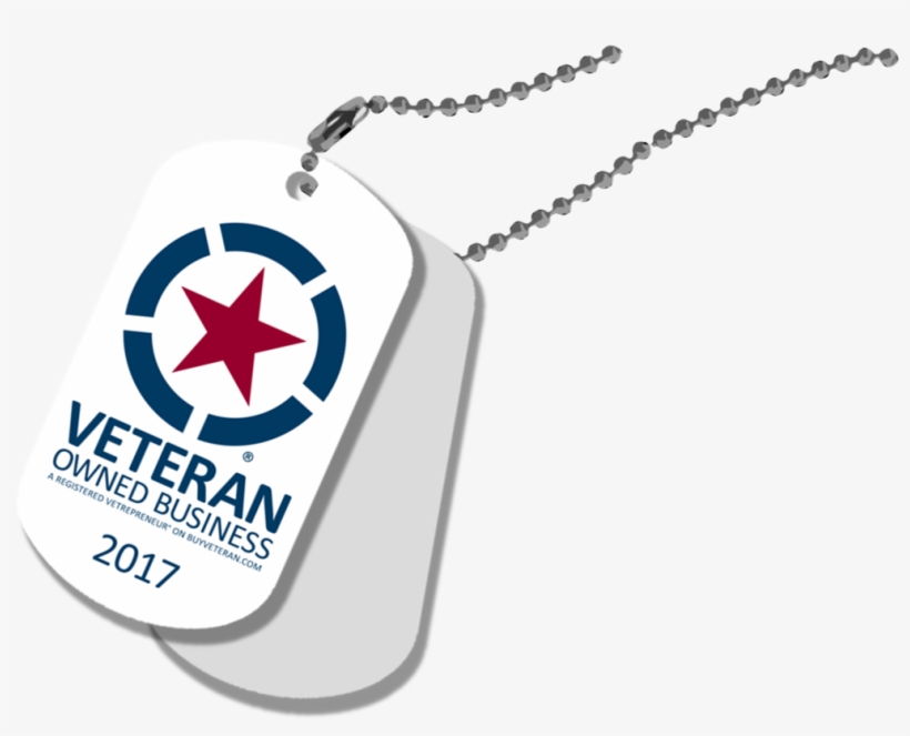 Veteran Owned Tags Chain - Veteran Owned Business Badge PNG Image ...