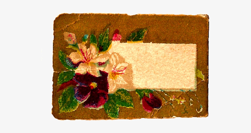 Digital Flower Label - Artificial Flower PNG Image | Transparent PNG ...