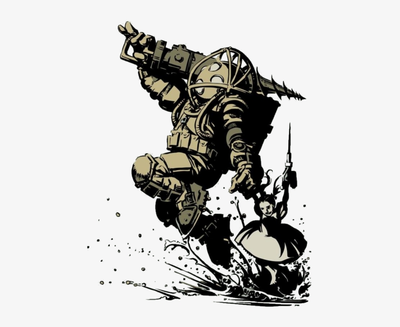 Bioshock Drawing Clip Free Download - Big Daddys Bioshock 2 PNG Image ...