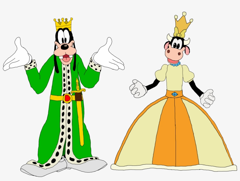 Disney Images King Goofy And Queen Clarabelle Cow - Goofy Principe PNG ...