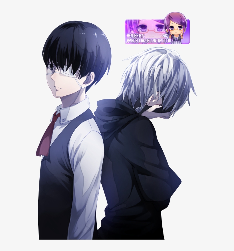 Jpg Royalty Free Library Kaneki Transparent Blue - Канеки До И После ...