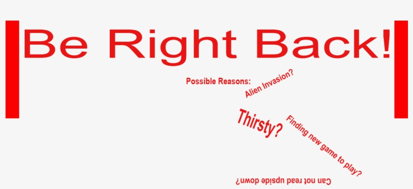 3 - Brb - Right Back Brb Overlay PNG Image | Transparent PNG Free ...