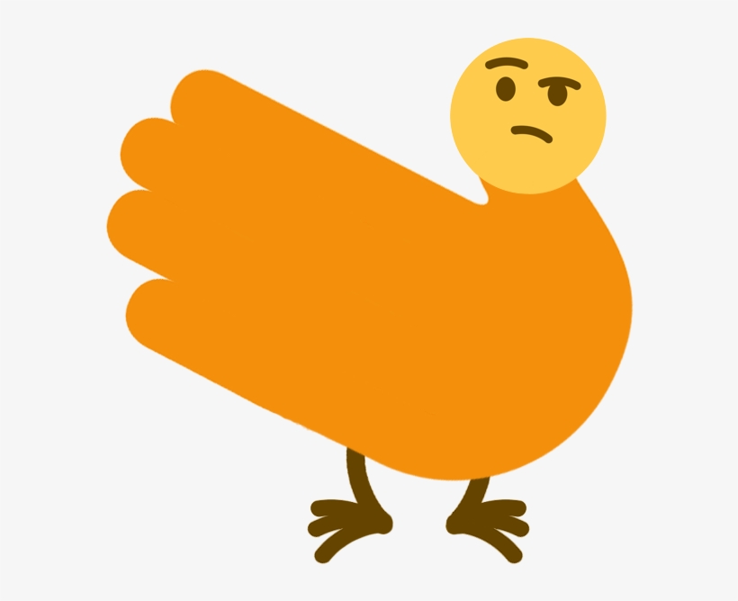 Thonk A Doodle Doo - Bird Thonk PNG Image | Transparent PNG Free ...