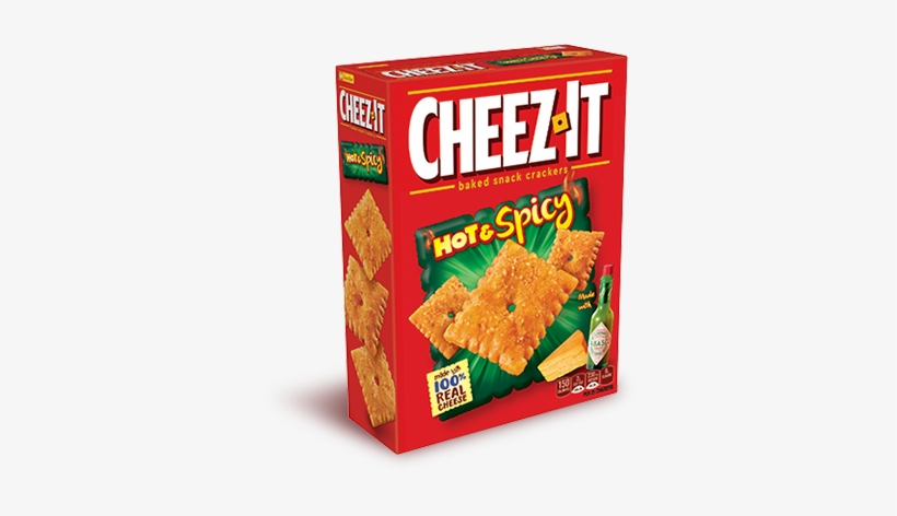 Cheez-it® Hot & Spicy Crackers - Extra Toasty Cheez Its PNG Image ...