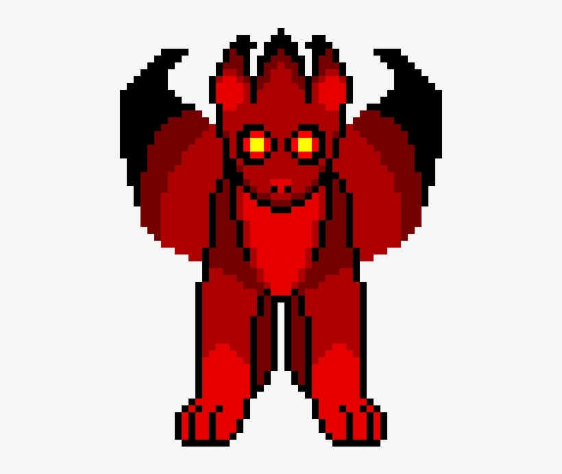 Download Red Dragon - Pixel Art | Transparent PNG Download | SeekPNG