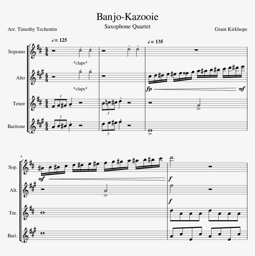 Banjo-kazooie Sheet Music Composed By Grant Kirkhope - Sheet Music PNG ...
