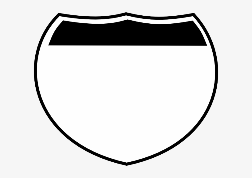Download Blank Interstate Sign Png - Interstate Sign Black And White ...