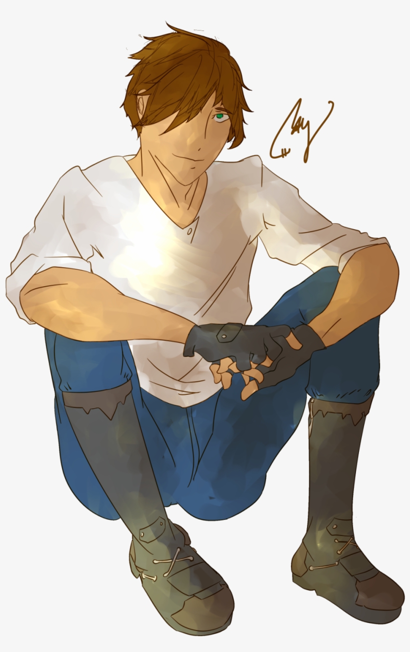 A Drawing Of M Jesse From Minecraft - Sitting PNG Image | Transparent ...