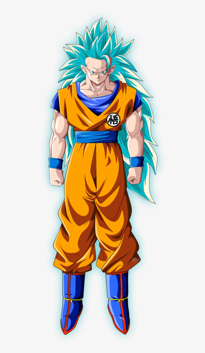 Goku Ssj3 Blue By Naironkr - Blue Goku Ssj 3 PNG Image | Transparent ...