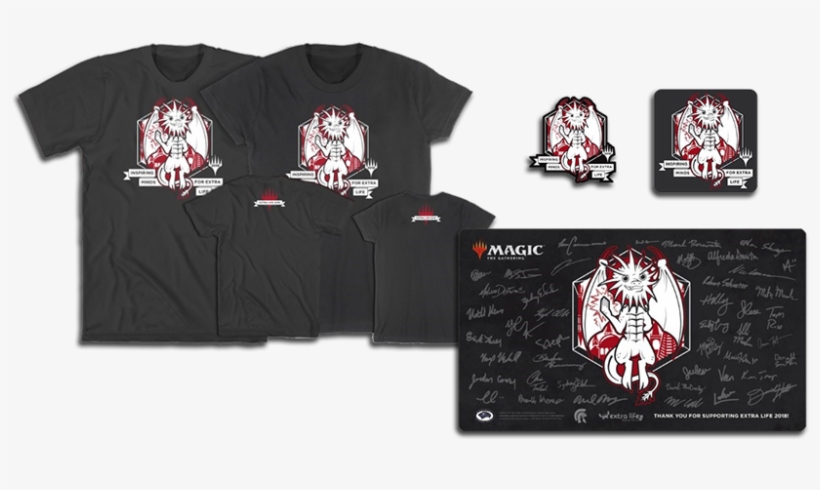 Download Extra Life X Magic T-shirt, Pin, Sticker, And Playmat - Alt ...