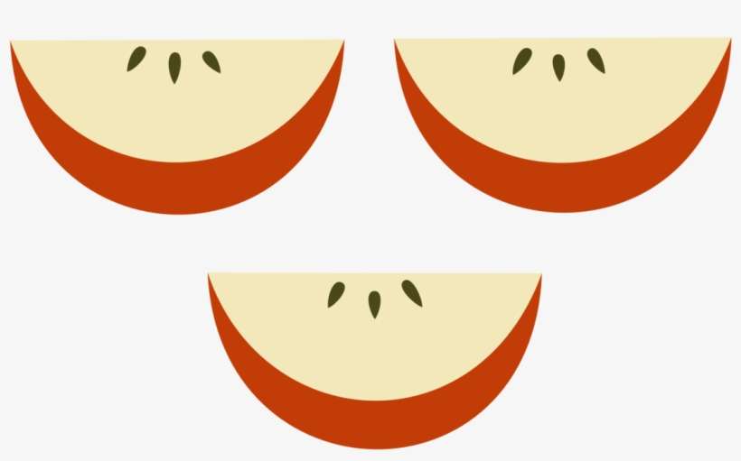 Apple Slices Clipart - Mlp Apple Slice Cutie Mark PNG Image ...