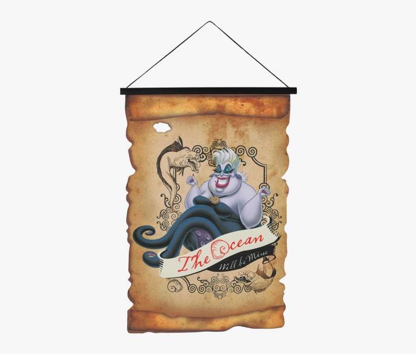 Download Villains Ursula Scroll Wall Decor - Disney The Little Mermaid ...
