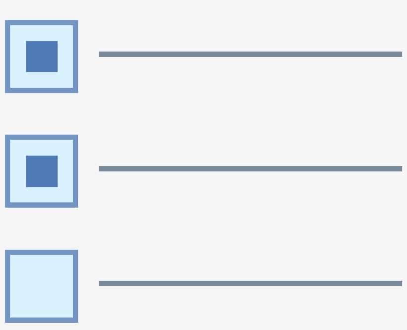 This Icon Has 3 Check Marks On Top Of Each Other On - Parallel PNG ...
