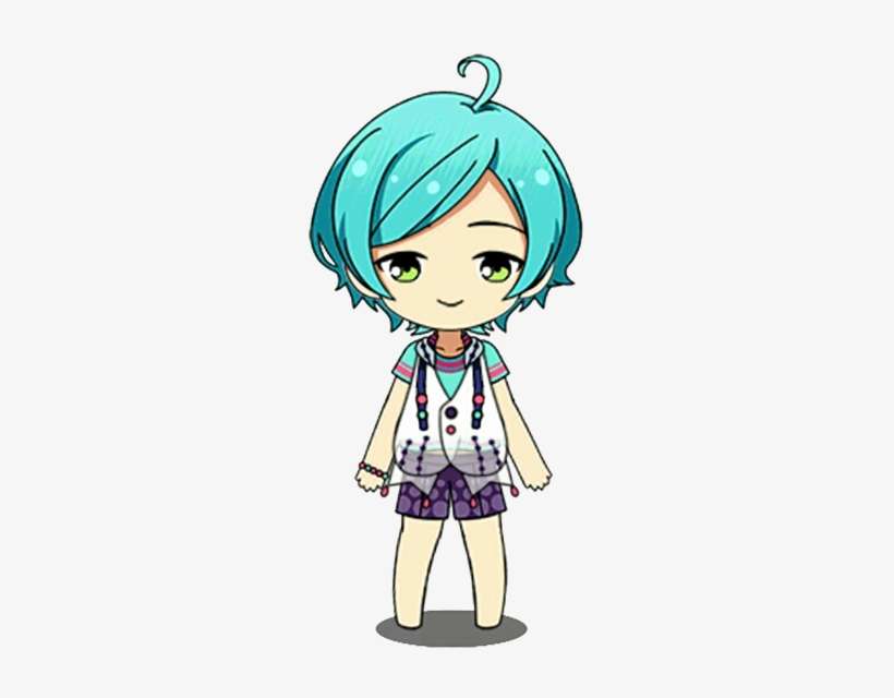 Kanata Shinkai Deep Sea Costume Chibi - Ensemble Stars Chibi PNG Image ...