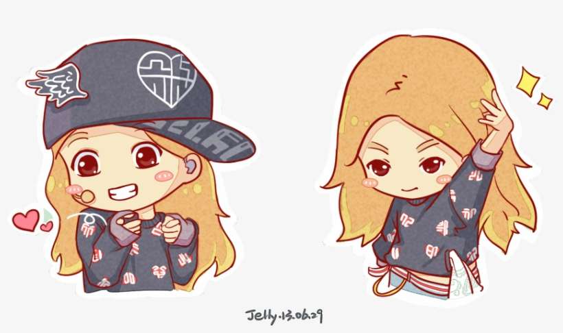 Download Taeyeon Drawing Anime - Taeyeon Chibi Fanart | Transparent PNG ...
