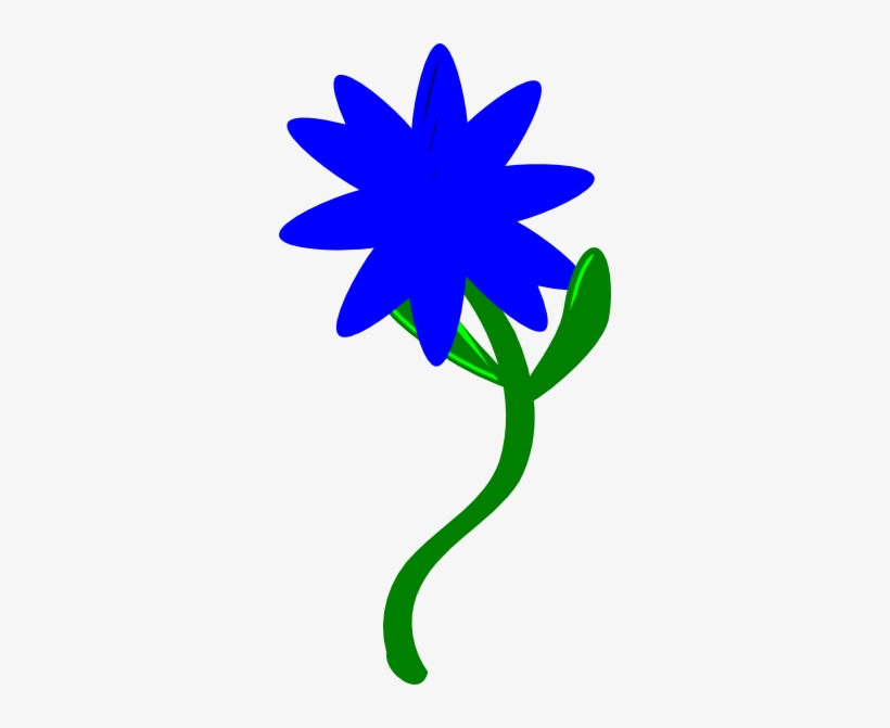 Single Flower With Stem Clipart
