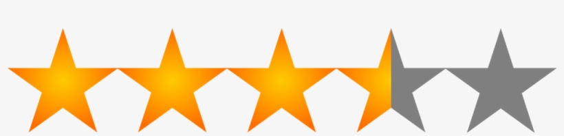 Download Star Rating - - 3.5 Stars | Transparent PNG Download | SeekPNG