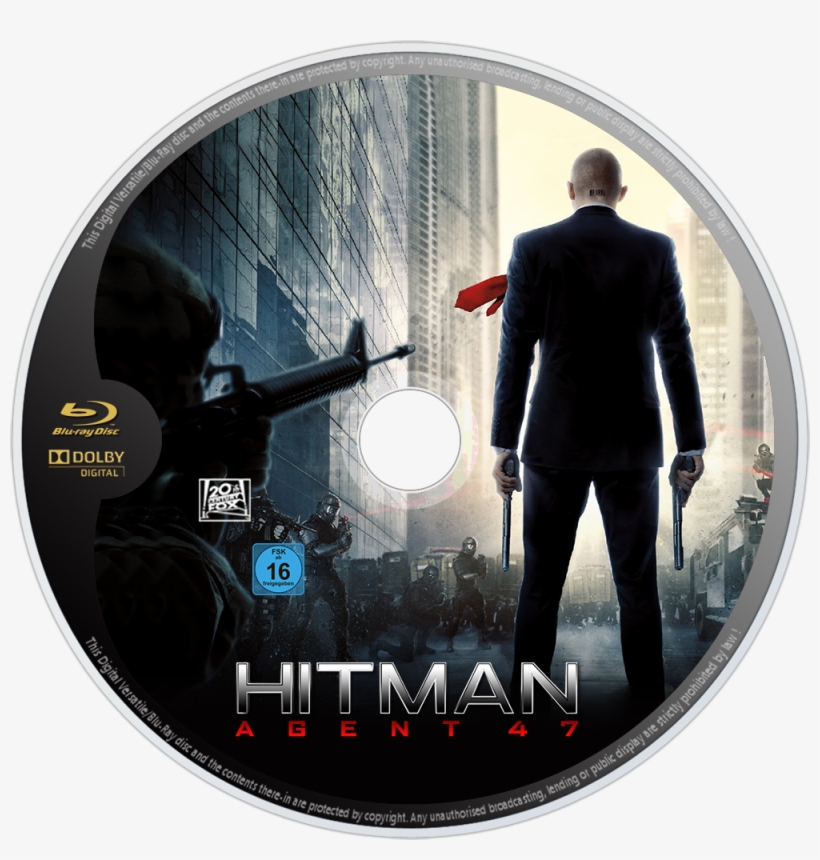 Agent 47 Bluray Disc Image - Hitman Agente 47 Dvd PNG Image ...