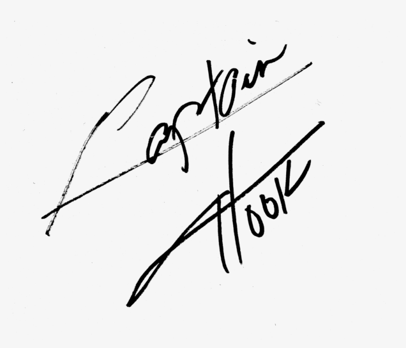 Captain Hook - Calligraphy PNG Image | Transparent PNG Free Download on ...