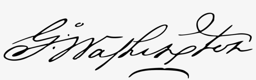 George Washington - George Washington Signature On Constitution PNG ...