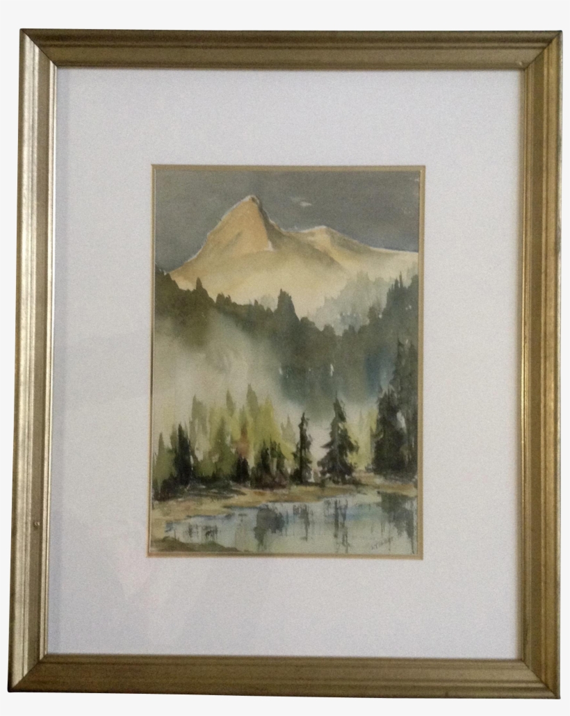 Download L Talbot, Watercolor Works On Paper Painting Mountain ...