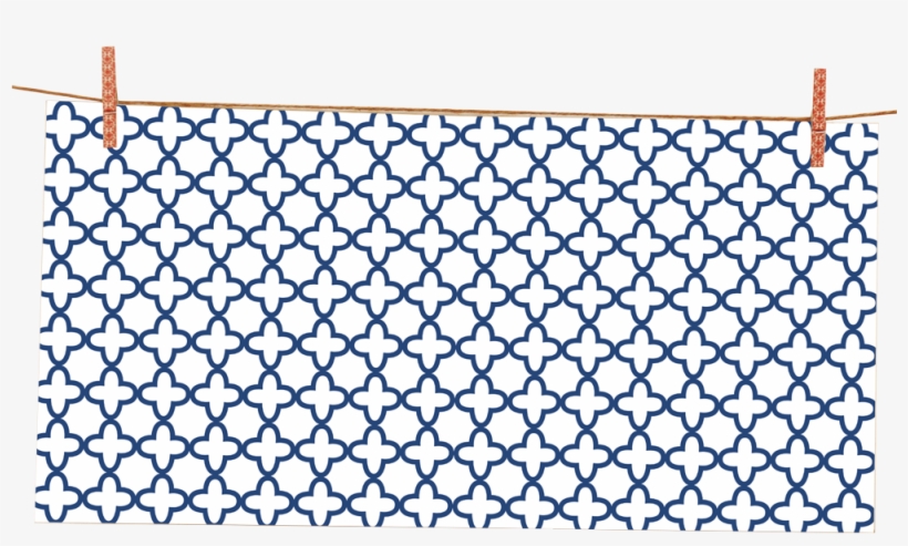 Clover Diamond Navy Blue Giclee' Watercolor Print - Wall PNG Image ...