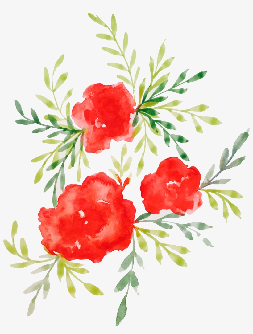 Roses Devyn Larson Designs Pinterest - Watercolor Painting PNG Image ...