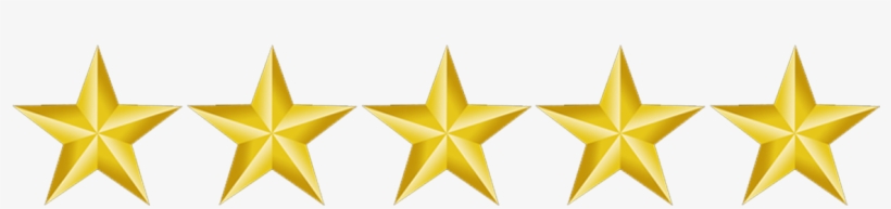 5 Gold Star Png