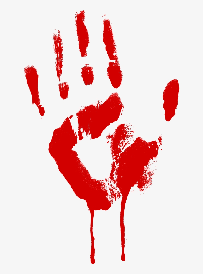 Download Bloody Handprint - Blood Hand Transparent Background ...