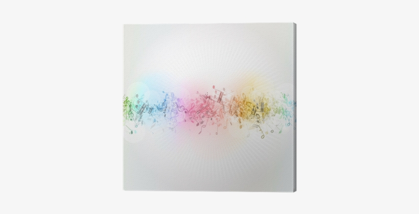 Artistic Image Of Jumbled Music Notes In Rainbow Colors PNG Image ...