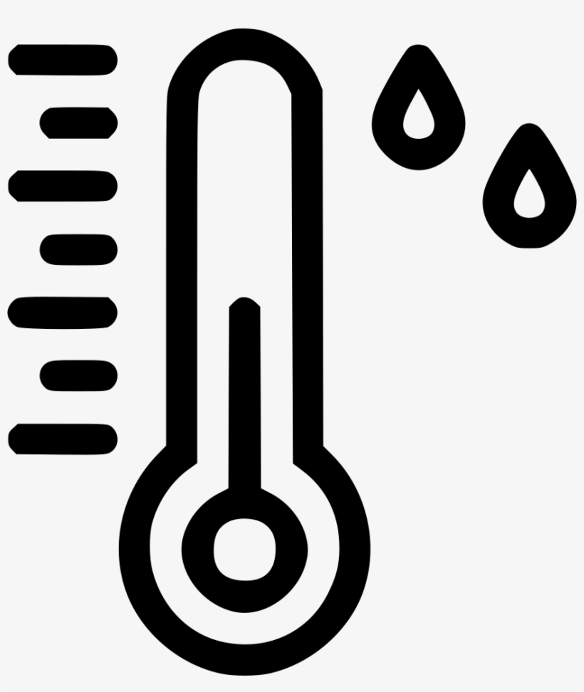 Download Clipart Thermometer Svg - Temperature And Humidity Icon ...