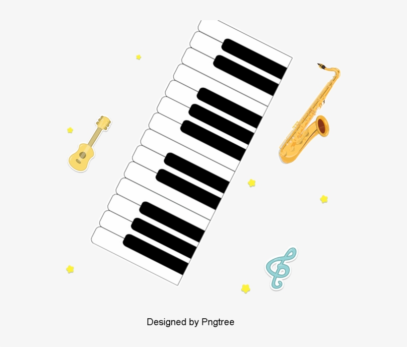 Cartoon Flat Musical Instrument Music, Musicians, Musical - Music PNG ...