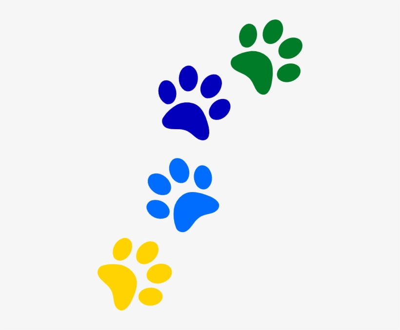 Graphic Black And White Library Rainbow Clip Art At - Rainbow Paw Print ...