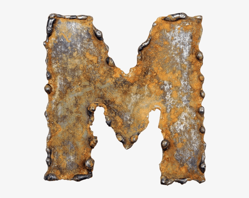 Rusty Metal Font - Rusted Letter PNG Image | Transparent PNG Free ...