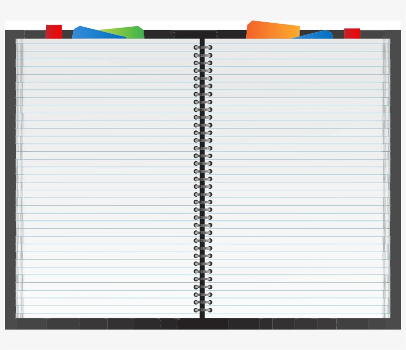Download Notebook Paper Png Download - Book From Top Png | Transparent ...