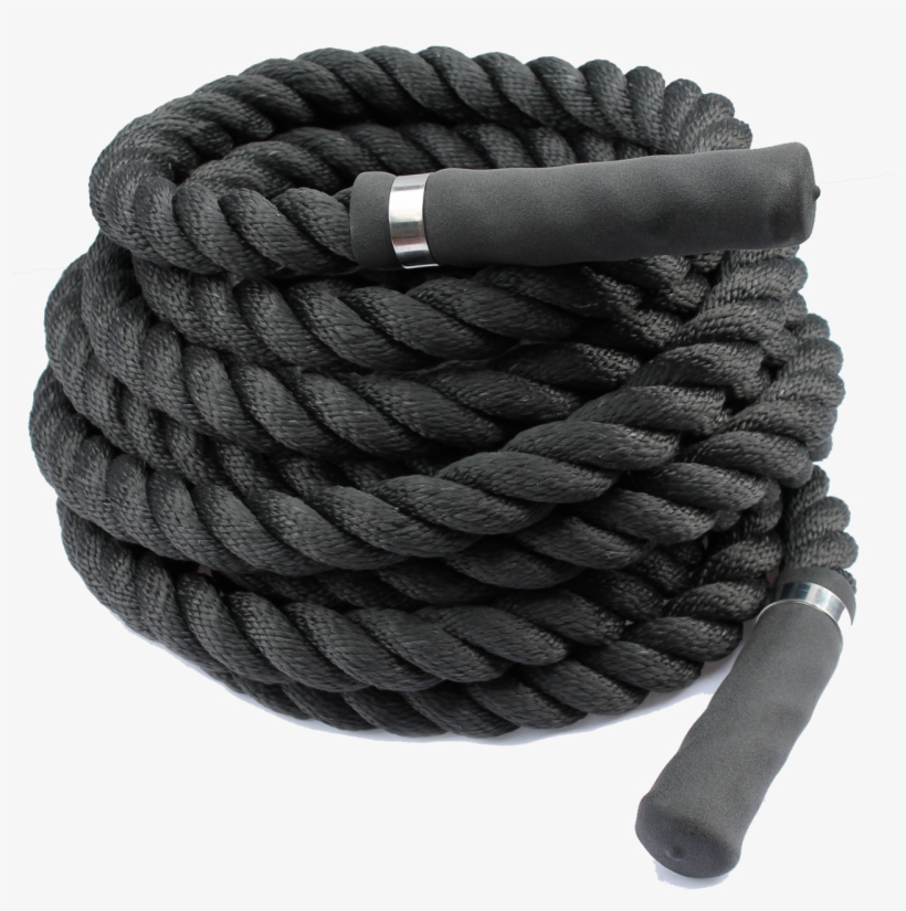 Download Black Poly Sport Grip Battle Rope | Transparent PNG Download ...