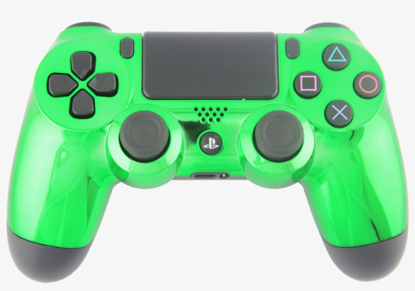 Green Chrome Playstation 4 Controller PNG Image | Transparent PNG Free ...