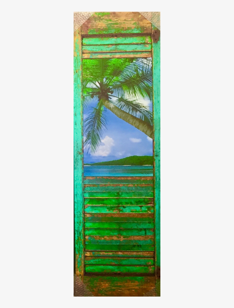 Palm In Shutter Frame Panoramic Print - Shutter PNG Image | Transparent ...
