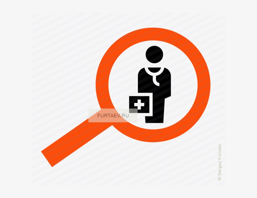 Vector Icon Of Man With Stethoscope And First Aid Kit - Sole ...