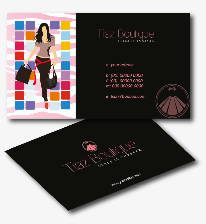 Boutique Business Card Design For Tiaz By R K Visiting Card Fashion
