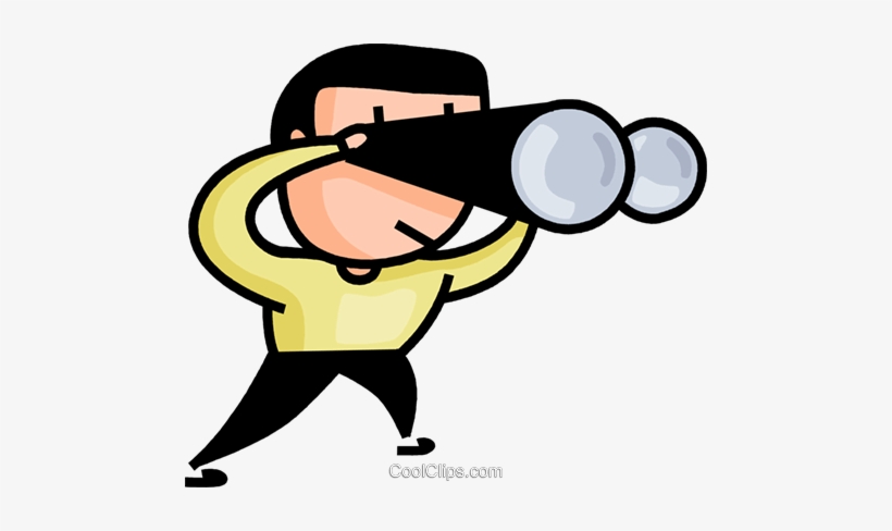 Man Searching With Binoculars Royalty Free Vector Clip - Look For Clip ...
