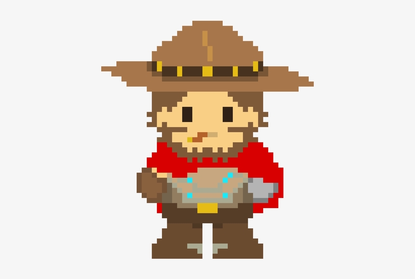 Pixel Mccree - Mccree Pixel PNG Image | Transparent PNG Free Download ...