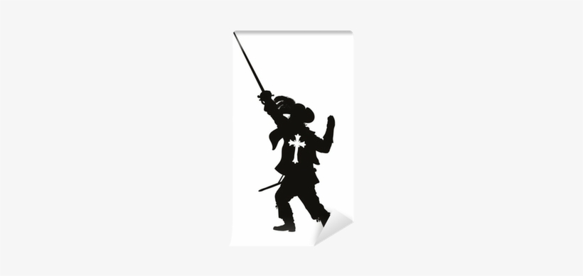 Download Musketeer With Sword Detailed Vector Silhouette - Musketeer ...