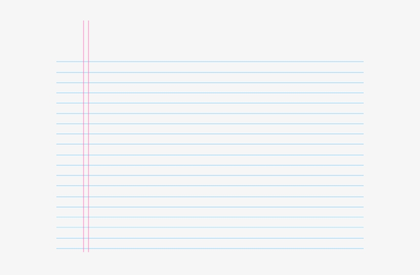 Download Transparent Lined School Notebook Paper Sheet Png Image ...