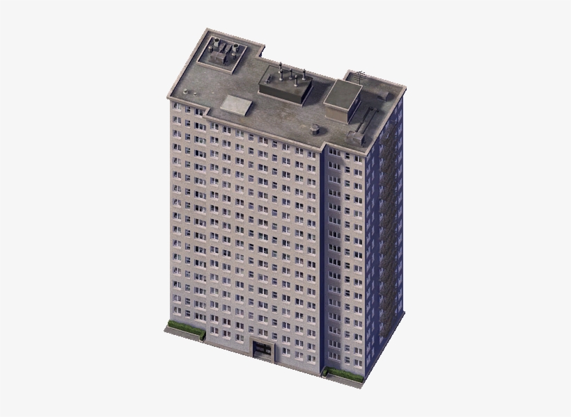 Hi-rise Tenement Houston - Simcity 4 Houston PNG Image | Transparent ...