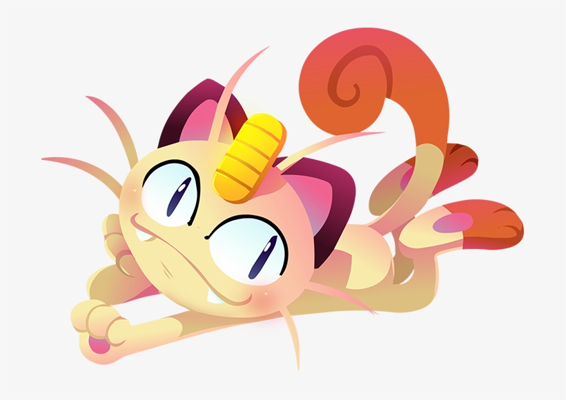 Download #052 Meowth By Kuitsuku - Miau Pokemon Fan Art | Transparent ...