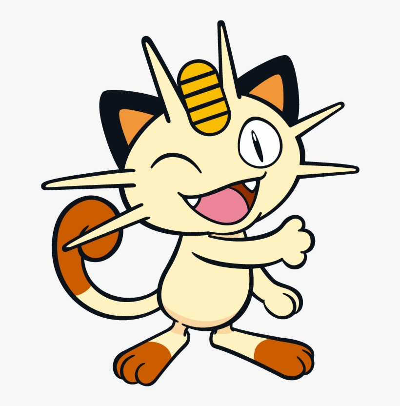 Meowth Pokemon Character Vector Art - Meowth Pokemon PNG Image ...