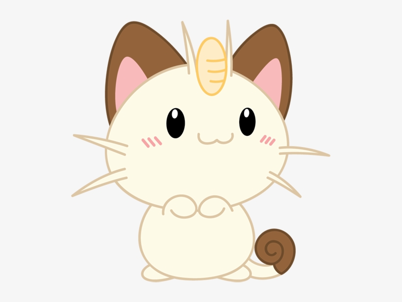 Pokemon @joselynarias4 Another Adorable Meowth Cute - Sticker PNG Image ...
