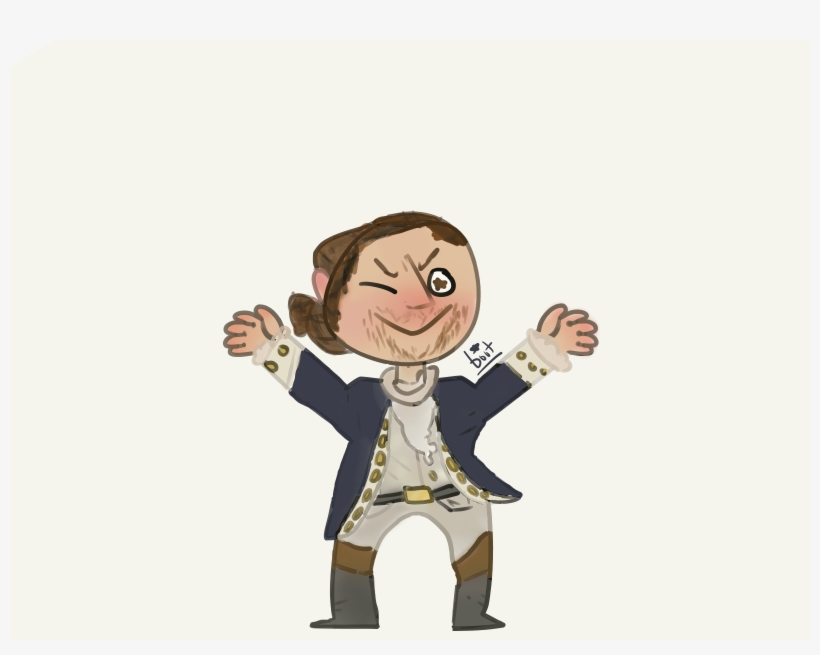 Alexander Hamilton - Alexander Hamilton As A Cartoon PNG Image ...